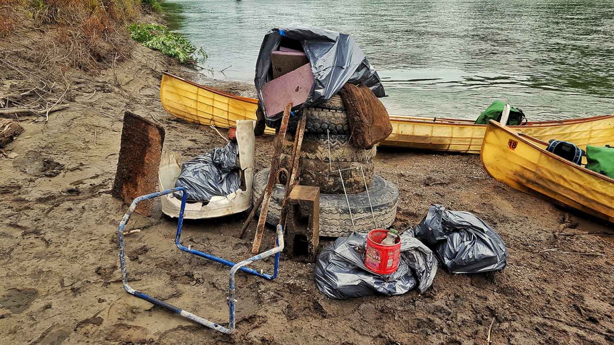 River Yields '100 Pounds Of Trash Per Day' | GearJunkie