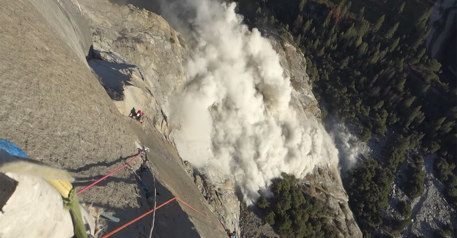 Watch the Moment of Impact In Withheld Yosemite Rockfall Footage ...