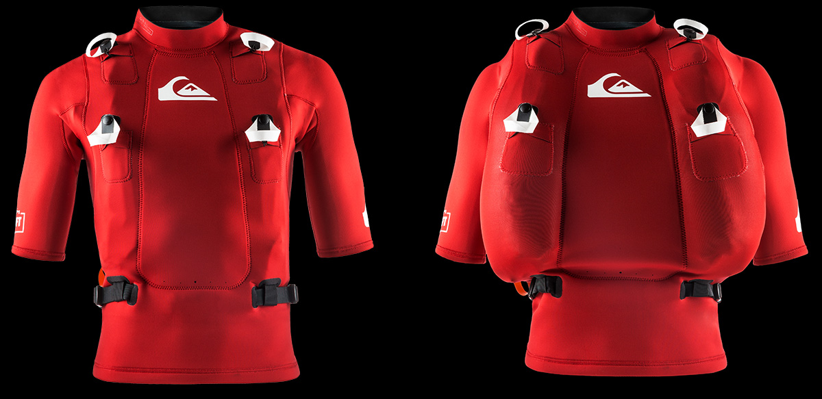 Wipeout Wearable: Quiksilver's Inflatable Vest May Save Surfers' Lives ...