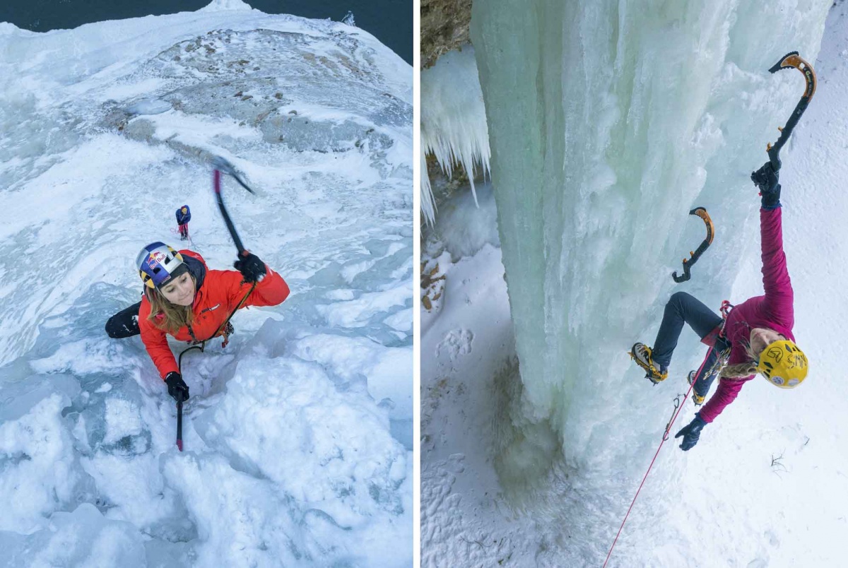 First-Time Frozen: Sasha DiGiulian Swings Axes On Michigan Ice