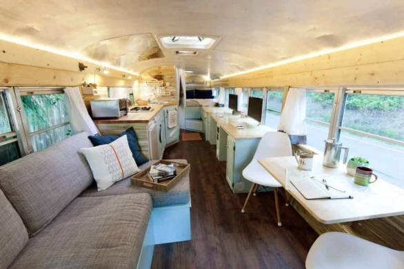 Couple Begins Yearlong National Park Road Trip in School Bus | GearJunkie