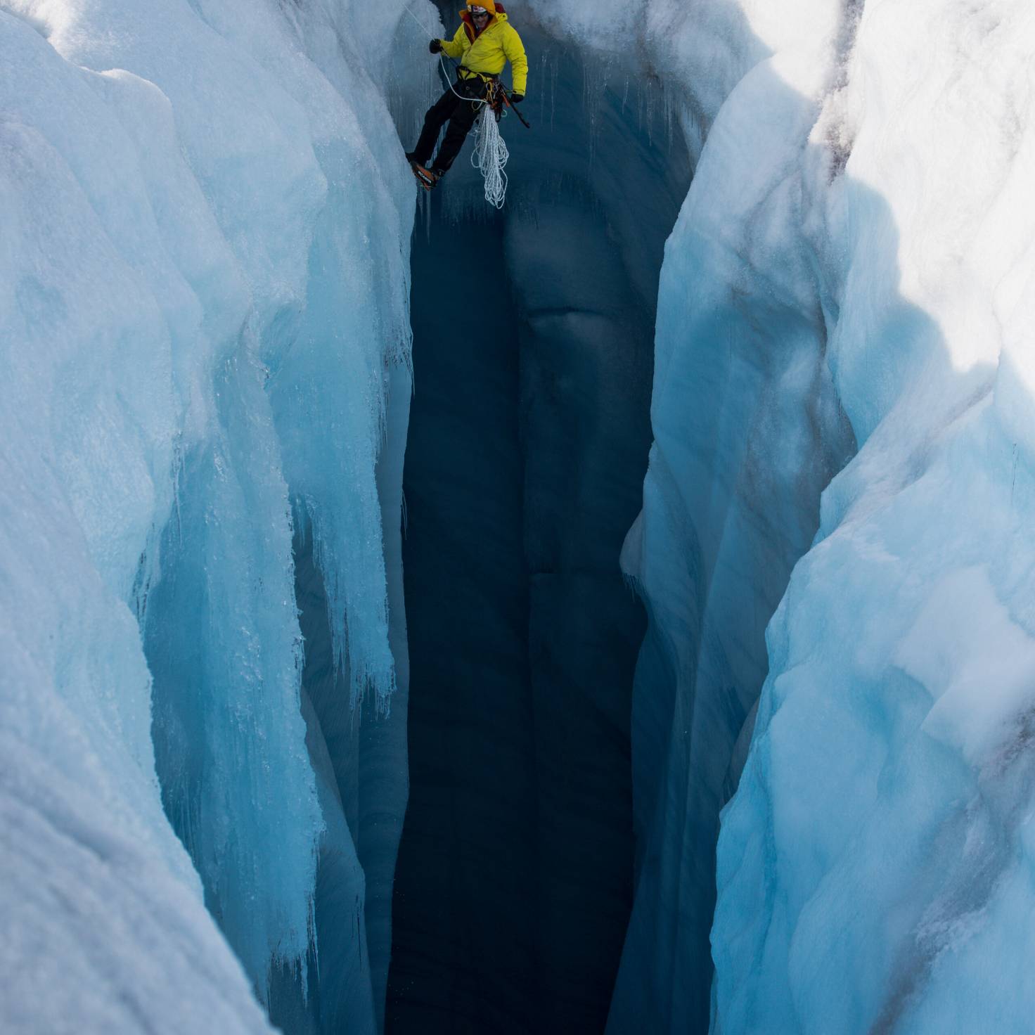 Epic Photos: Will Gadd Climbs Inside Greenland Ice Cap | GearJunkie