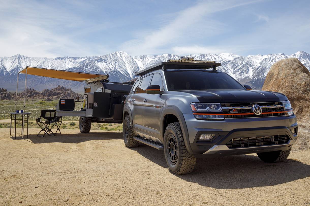 VW Atlas Basecamp Concept: The Ultimate Mountain Bike Adventure Rig ...