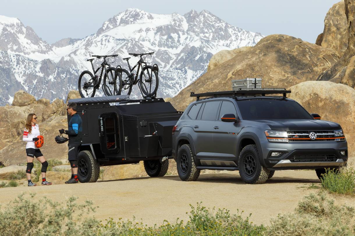 VW Atlas Basecamp Concept: The Ultimate Mountain Bike Adventure Rig ...