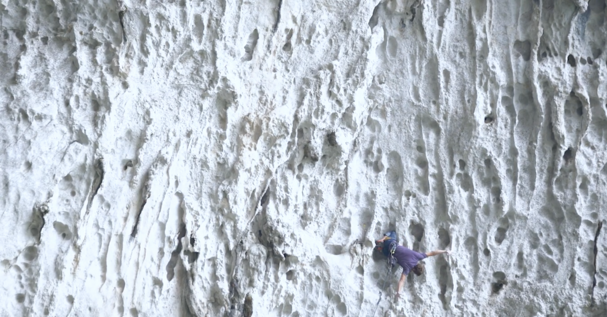 An 870-Stair Approach: This Limestone Climbing Is Insane | GearJunkie