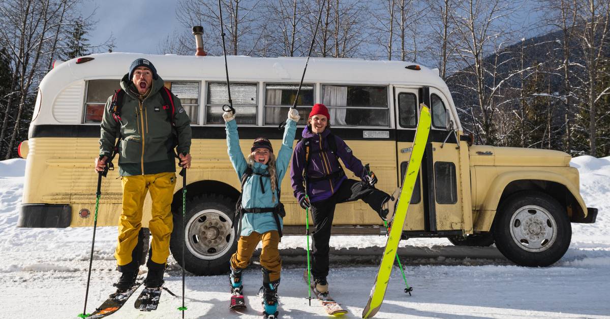 Ski by Bus? Couple Chases Powder in 1960s School Rig | GearJunkie
