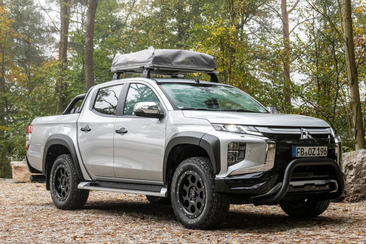 Mitsubishi Unveils Inflatable Camper Buildout for L200 Pickup Truck ...