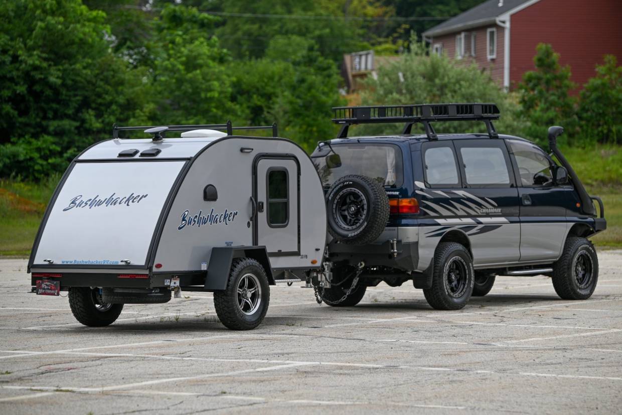 Auction Spotting: Souped-Up '95 Mitsubishi Delica 4x4 Van Plus Teardrop ...