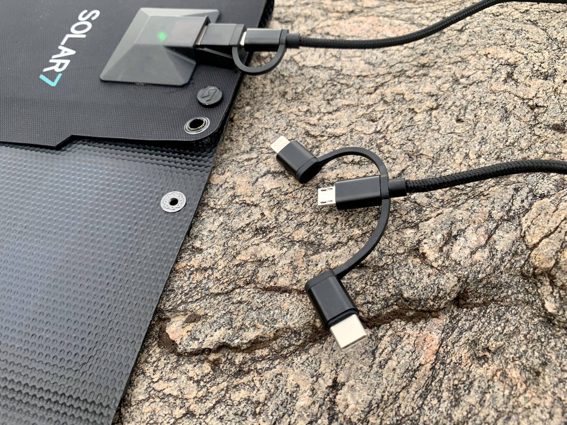 No Battery, No Problem: Box Synergy Solar 7 Charger Folds to Fit in ...