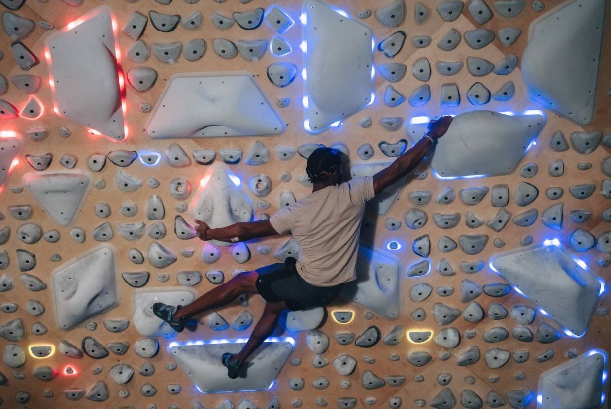 ‘Arcade’ Climbing Wall Trains With Interactive, Light-Up Games | GearJunkie