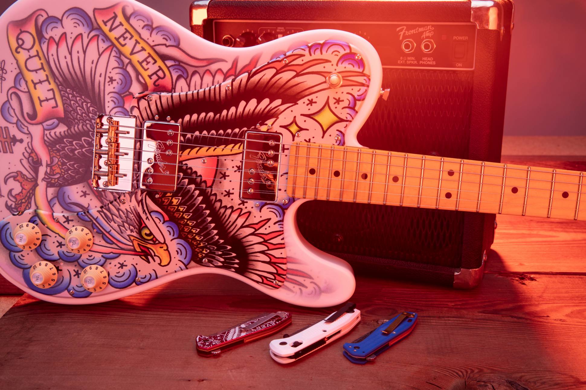 Edgy Giveaway: Gerber, Fender Release Jaw-Dropping Custom Tattooed ...