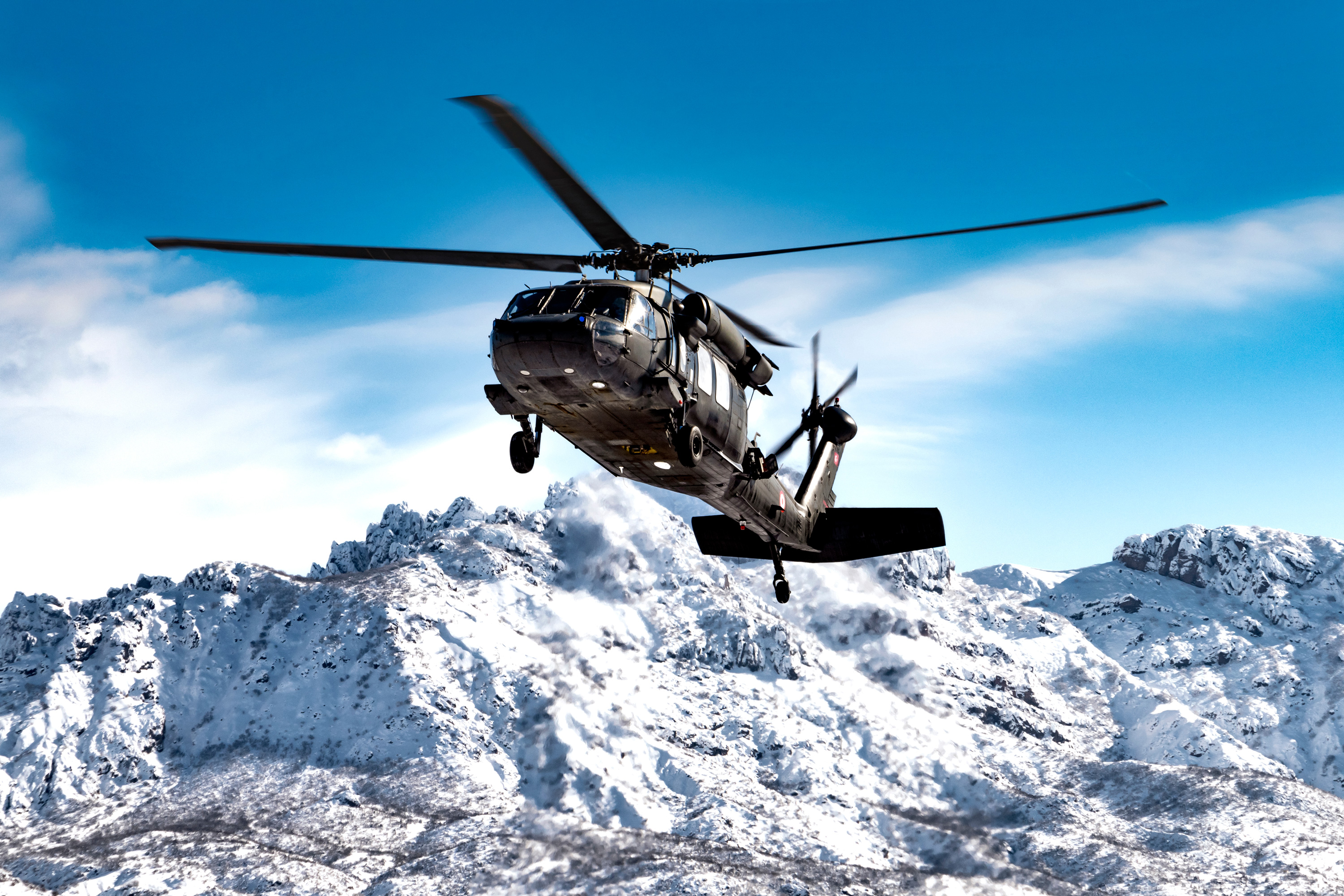 Watch: Black Hawk Helicopters Crash Land at Snowbird Resort, No ...