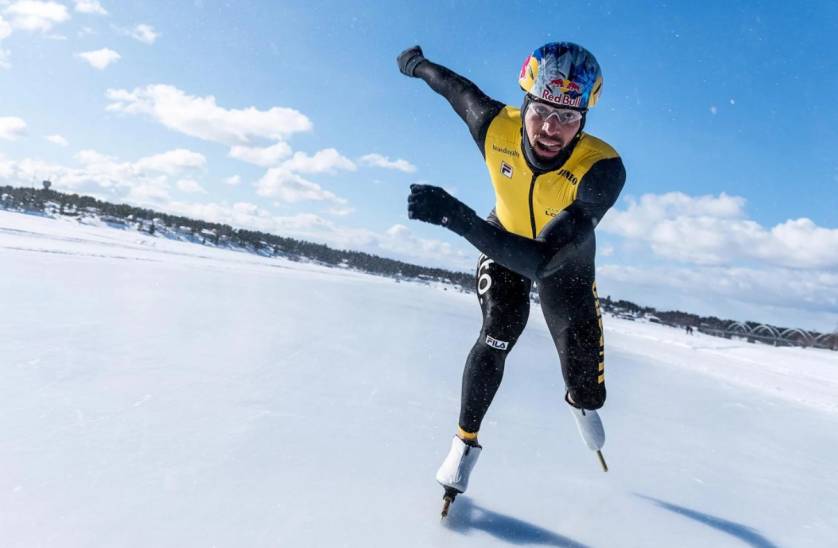 Watch the Speed Skating World Record: 60+ MPH on Ice, With Red Bull ...