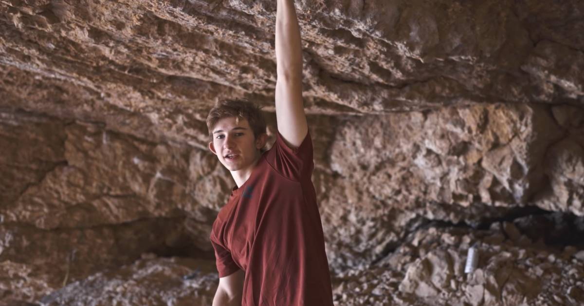 Watch 16-Year-Old Climber Colin Duffy Send Utah's 'Hurricave' | GearJunkie