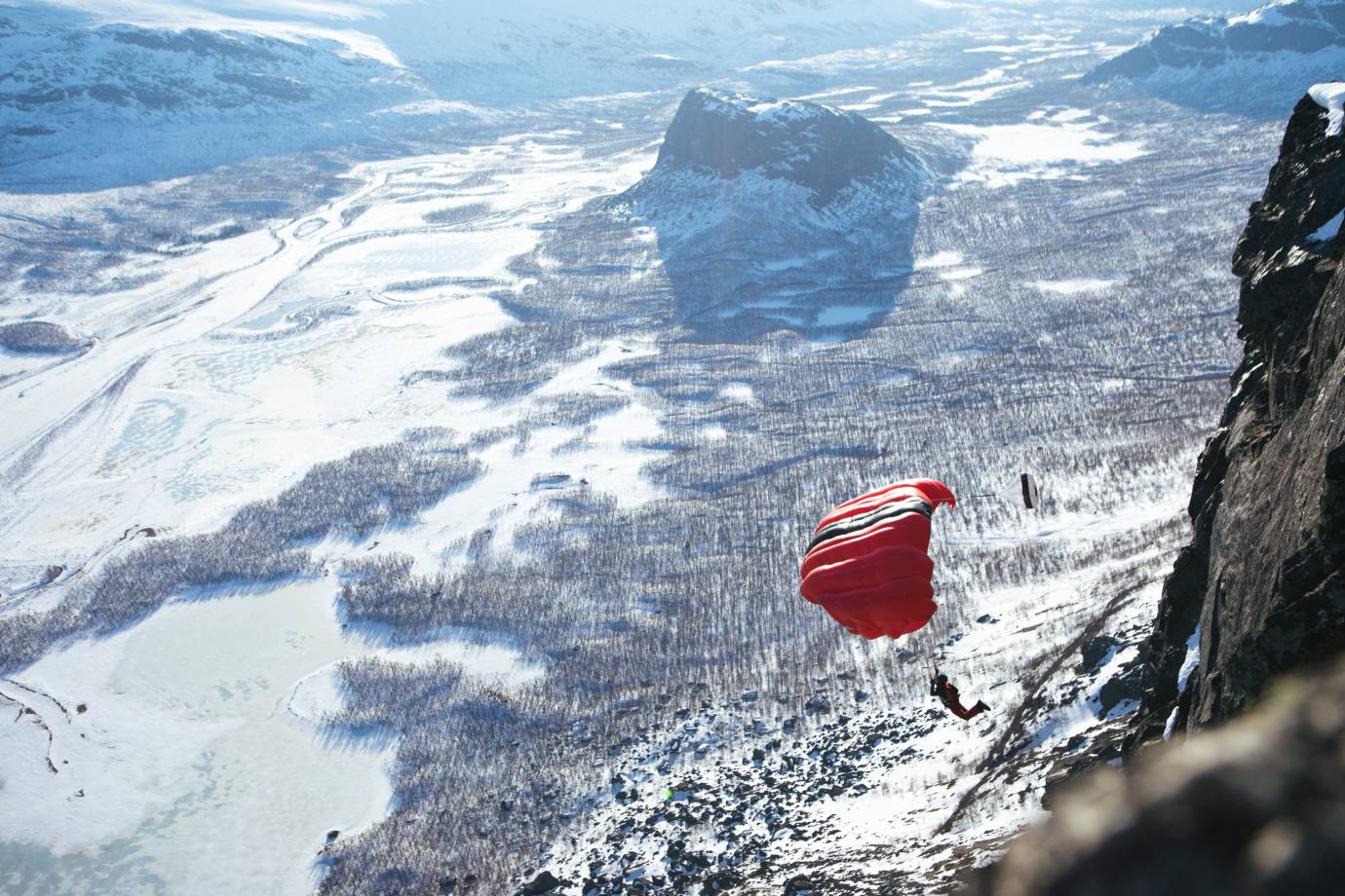 Mountaineers Complete Ski Tour, BASE and Wingsuit Jumps in Arctic ...