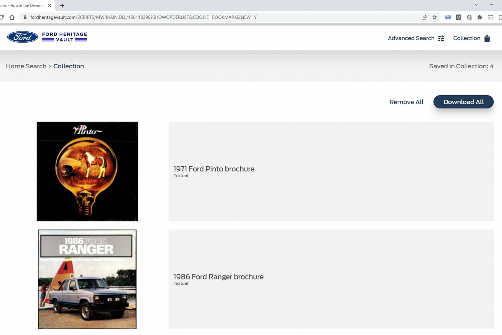 100 Years of Classic Ford Photos & Brochures Now Online: Ford Heritage ...