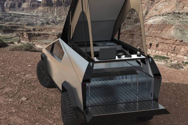 Space Camper: Meet the Cybertruck’s ‘Swiss Army Knife’ Add-On | GearJunkie