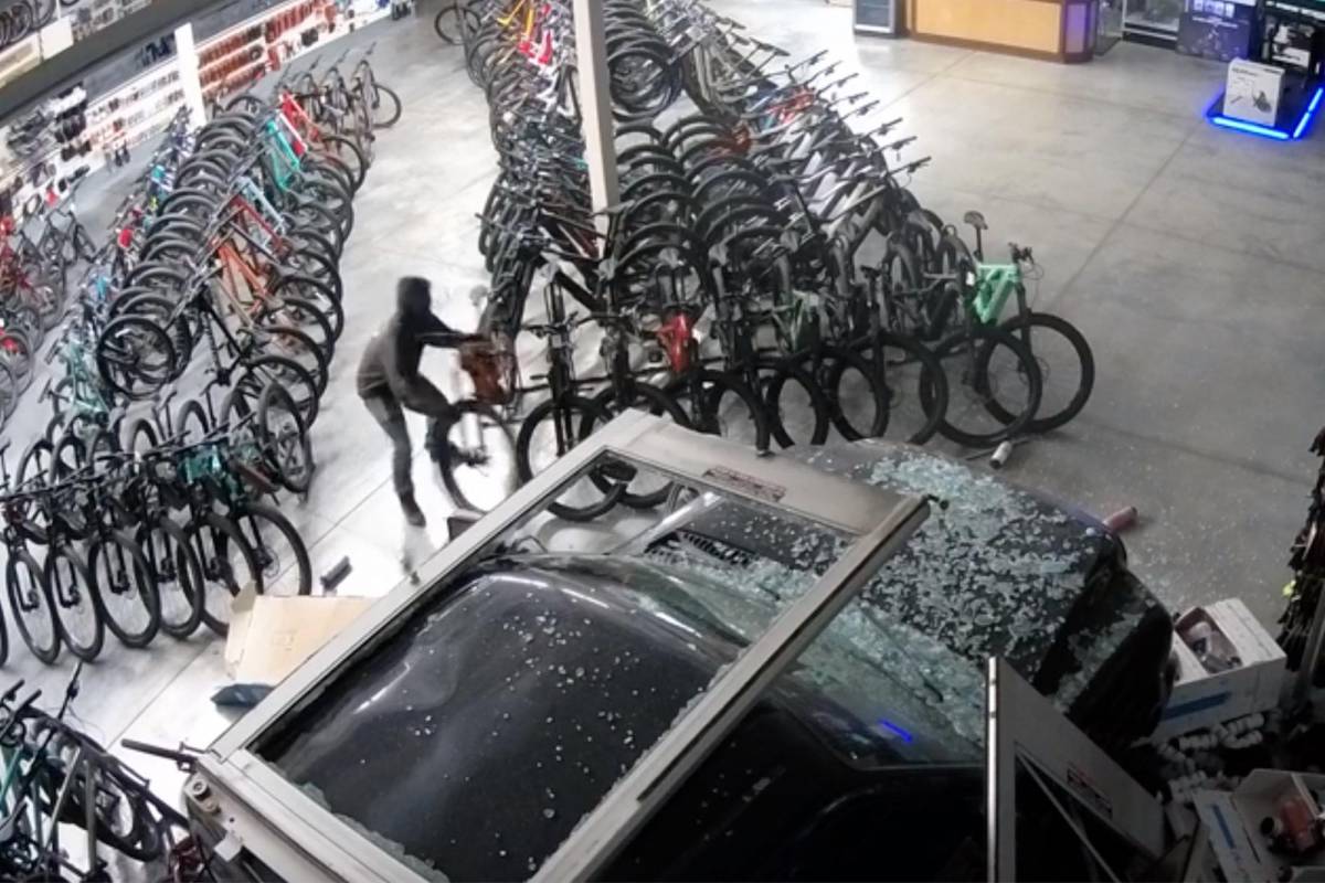 Watch: Thief Drives Through Bike Shop, Steals $50K in E-Bikes | GearJunkie