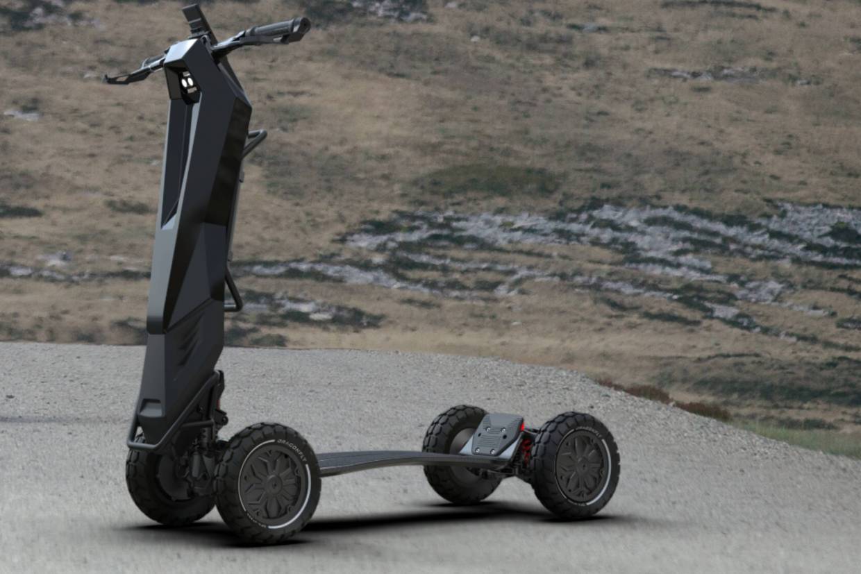World’s First Hyper Scooter: 'Dragonfly' Boasts 4 Wheels, Full ...