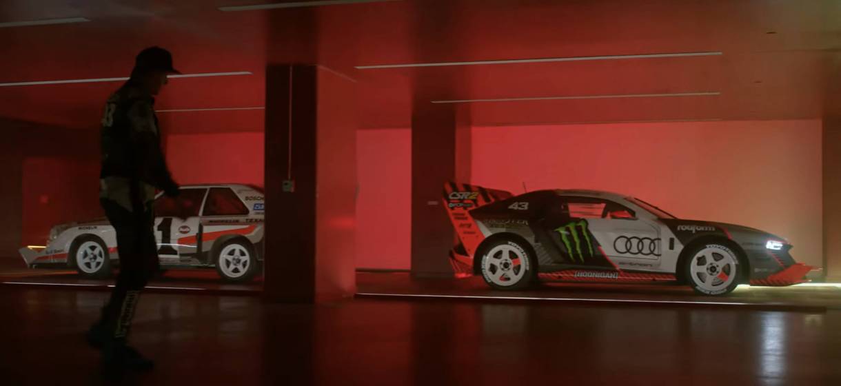 'Electrikhana': Ken Block Spins Through Vegas in Electric Audi