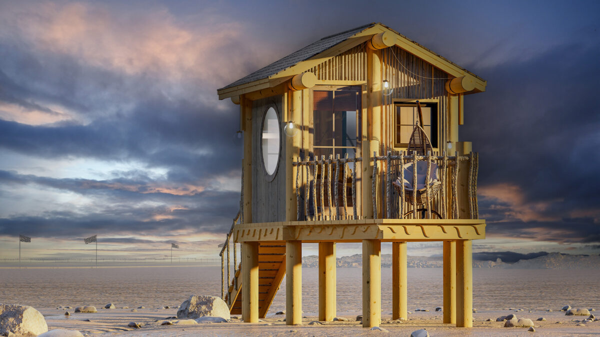 'OutpostX': Sci-Fi Glamping Getaway Breaks Ground