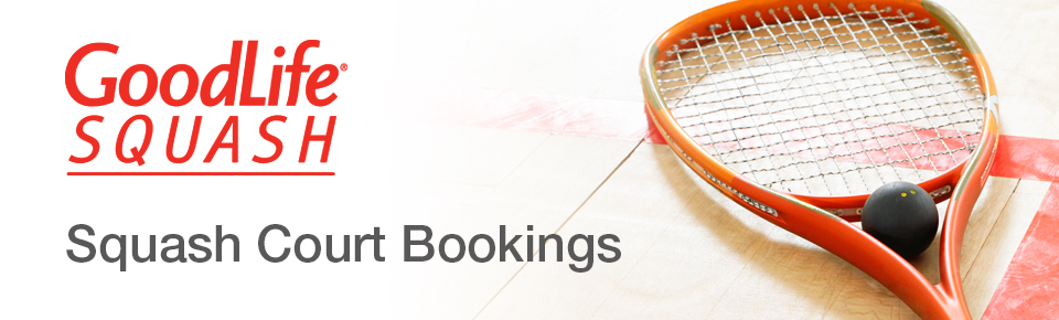 Welcome to the GoodLife Fitness Squash Booking Network.