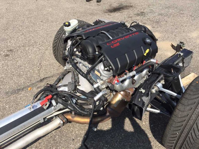 2006 CORVETTE C6 LS2 ENGINE AUTOMATIC ROLLING CHASSIS DRIVETRAIN 89K ...