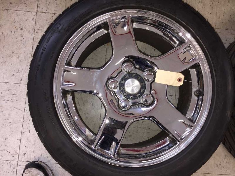 97-04 CORVETTE C5 CHROME WAGON WHEELS 17/18 W/TIRES GM | eBay