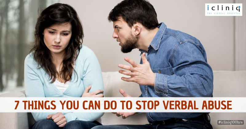 7 Things You Can Do To Stop Verbal Abuse - Health Tips | iCliniq