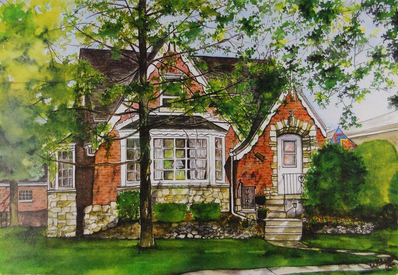 Carole Wilson Watercolors : House Portraits