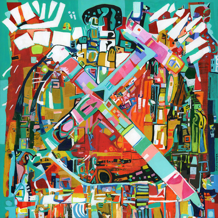 KAREN L KIRSHNER : PAINTINGS : Complex Abstracts