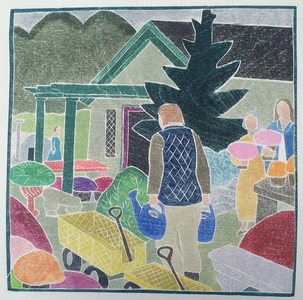 Kate Hanlon : Works on Paper : White Line Woodcuts