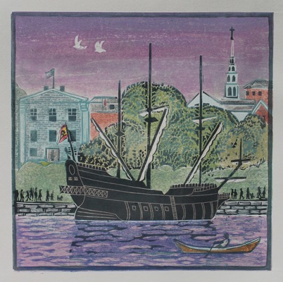 Kate Hanlon : Works on Paper : Woodcut Monoprints