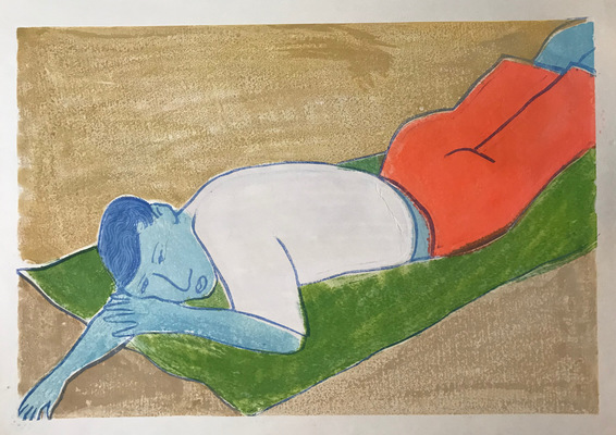 Kate Hanlon : Works on Paper : Woodcut Monoprints