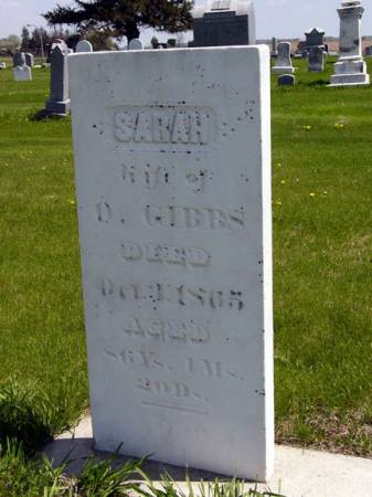 GIBBS, SARAH - Adair County, Iowa | SARAH GIBBS - Iowa Gravestone Photos