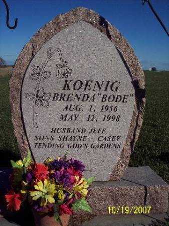 KOENIG, BRENDA - Clay County, Iowa | BRENDA KOENIG - Iowa Gravestone Photos