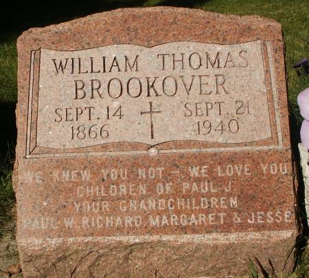 BROOKOVER, WILLIAM THOMAS - Clayton County, Iowa | WILLIAM THOMAS ...