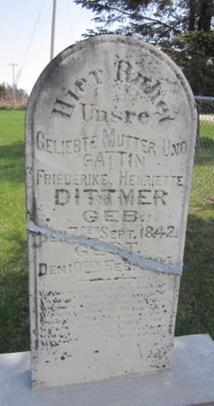 DITTMER, FRIEDERIKE HENRIETTE - Clayton County, Iowa | FRIEDERIKE HENRIETTE DITTMER - Iowa ...