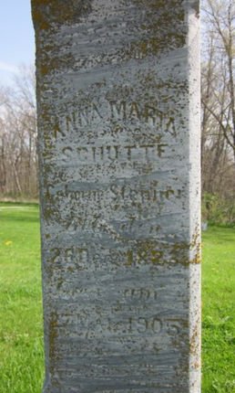 SCHUTTE, ANNA MARIA - Clayton County, Iowa | ANNA MARIA SCHUTTE - Iowa ...