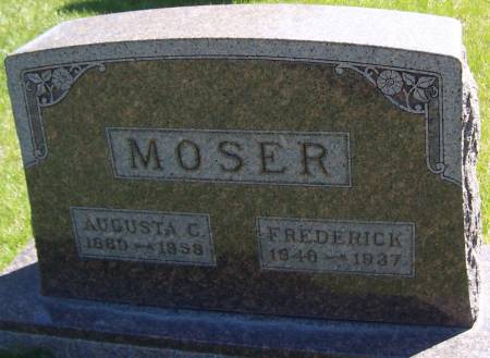 MOSER, FREDERICK - Dallas County, Iowa | FREDERICK MOSER - Iowa Gravestone Photos