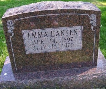 HANSEN, EMMA - Des Moines County, Iowa | EMMA HANSEN - Iowa Gravestone ...