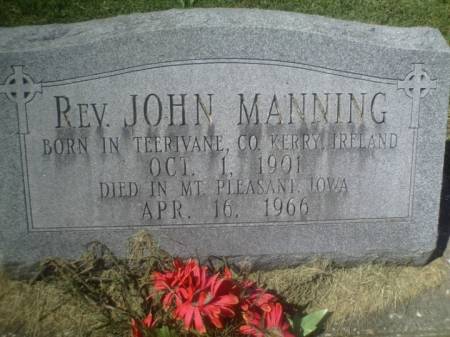 MANNING, JOHN - Henry County, Iowa | JOHN MANNING - Iowa Gravestone Photos
