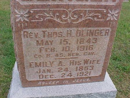 OLINGER, REV. THOMAS - Henry County, Iowa | REV. THOMAS OLINGER - Iowa ...
