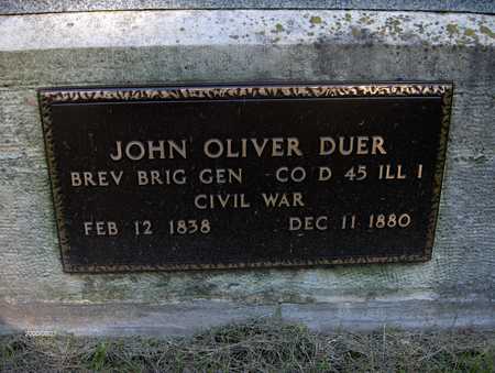 DUER, GENERAL JOHN O. - Jones County, Iowa | GENERAL JOHN O. DUER ...
