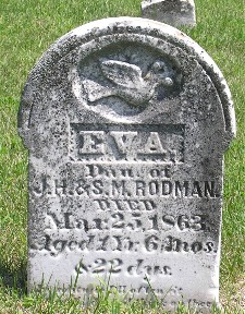 RODMAN, EVA - Keokuk County, Iowa | EVA RODMAN - Iowa Gravestone Photos