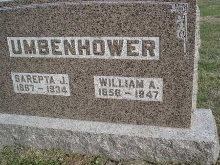 UMBENHOWER, WILLIAM A. - Lucas County, Iowa | WILLIAM A. UMBENHOWER - Iowa Gravestone Photos