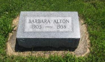 ALTON, BARBARA - Mills County, Iowa | BARBARA ALTON - Iowa Gravestone ...
