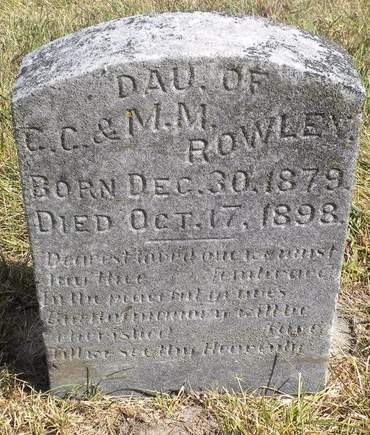 ROWLEY, ANNA - Muscatine County, Iowa | ANNA ROWLEY - Iowa Gravestone ...