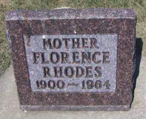 RHODES, FLORENCE - Sioux County, Iowa | FLORENCE RHODES - Iowa ...