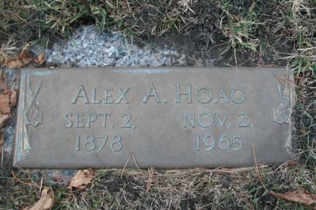 HOAG, ALEX A. - Webster County, Iowa | ALEX A. HOAG - Iowa Gravestone ...